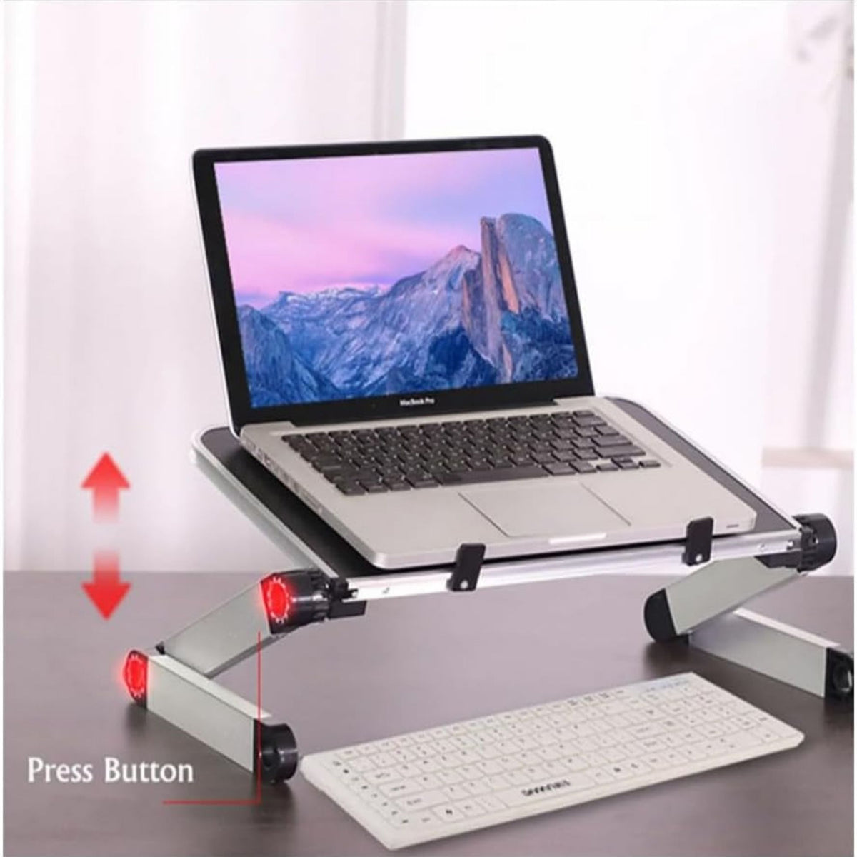 Adjustable Foldable Multi-Use Book and Laptop Table – iDecorator