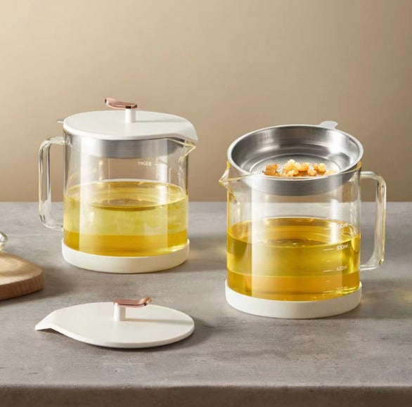 Glass pot oil filter/storage – iDecorator