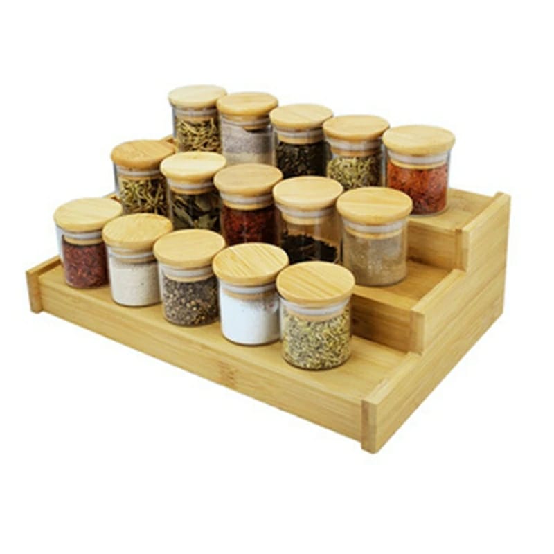 3 tier big size Wooden spice rack – iDecorator