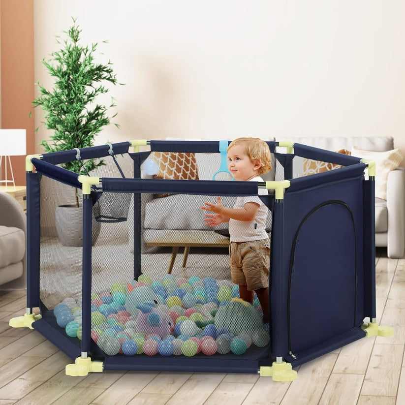 Kids Playard Playpen for Baby Toddlers, Large Indoor Outdoor Kids play ...