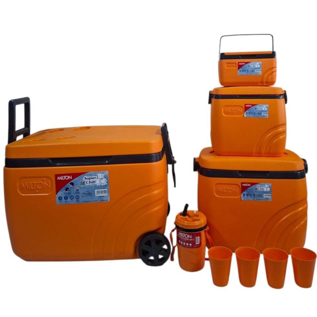 Plastic Insulated Cooler and Water Dispenser Set – Milton Super Chill ...