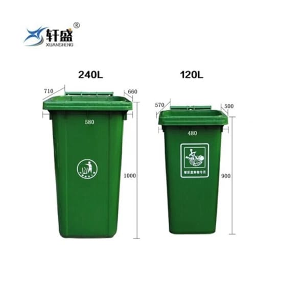 Heavy Duty Dustbin with Wheels – iDecorator
