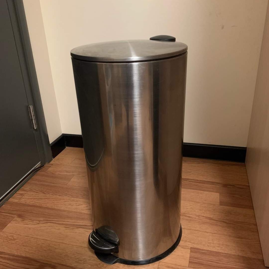 Mega Stainless Steel Dustbin – iDecorator