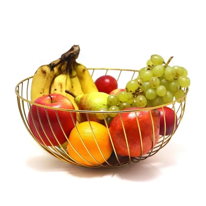 Round iron wire fruit storage – iDecorator