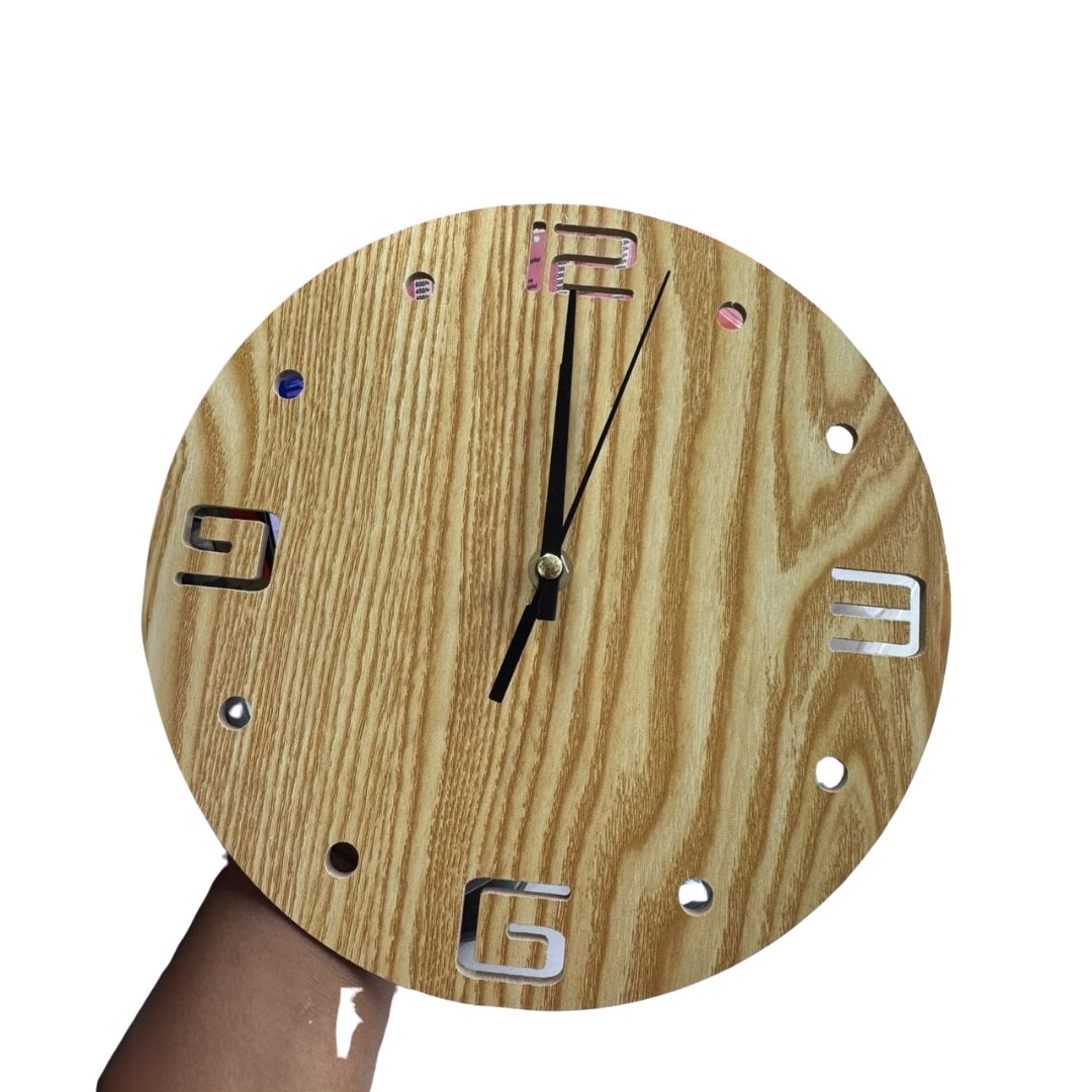 Decorative modern 24cm bamboo wall clock – iDecorator
