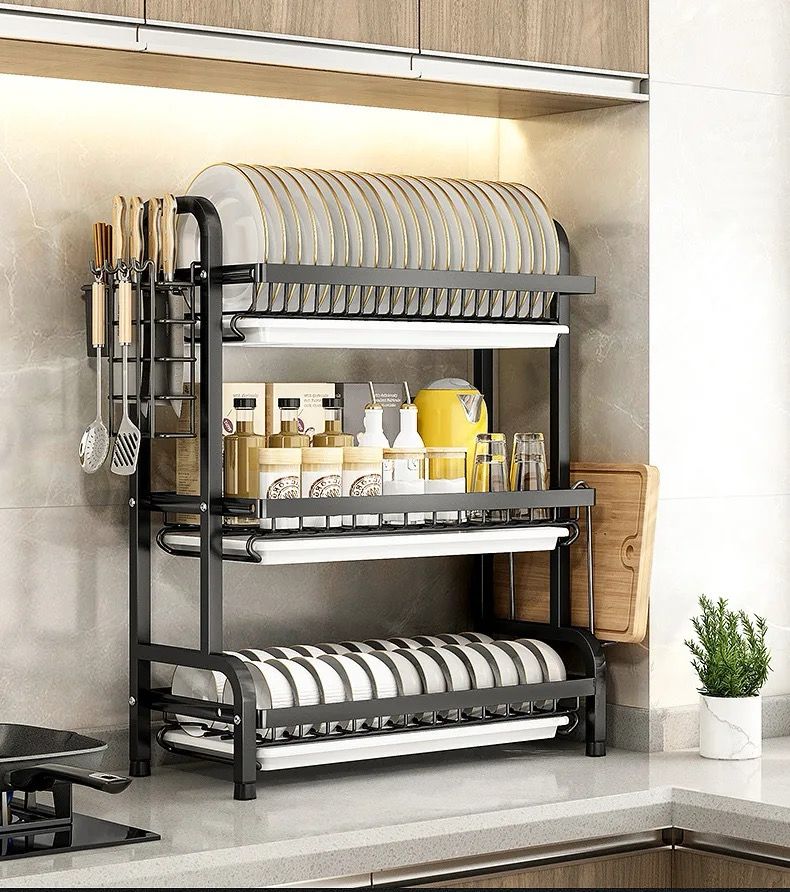 Cazique 3 Layer Premium Metal Dish Rack – iDecorator
