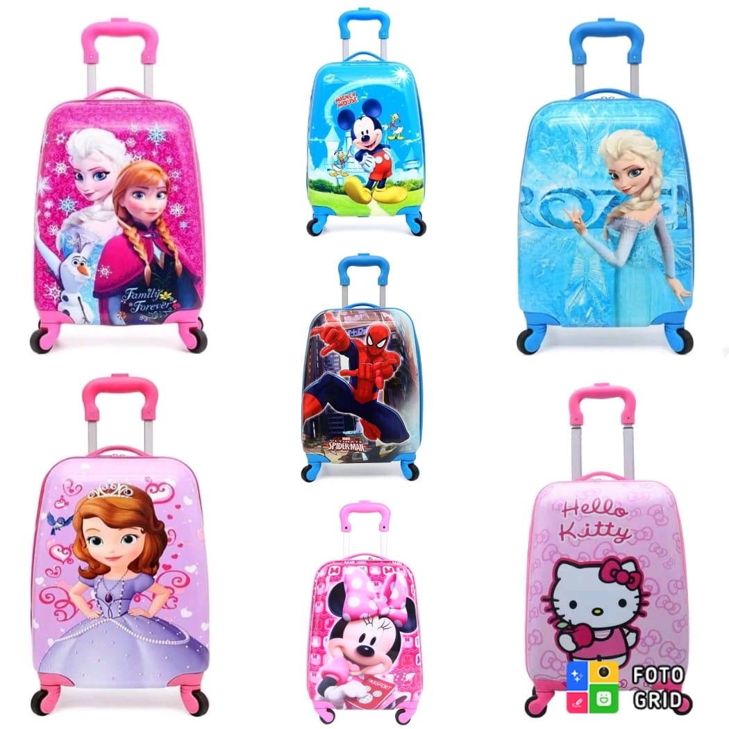Cartoon themed kids trolley bags – iDecorator