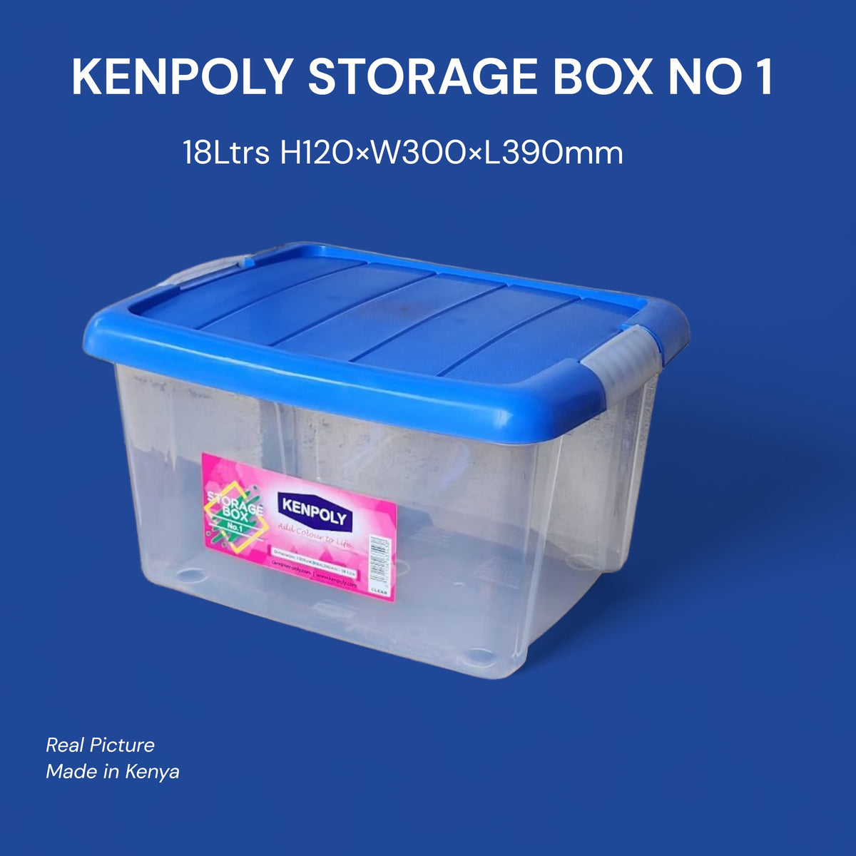 Kenpoly storage box 18 litres – iDecorator