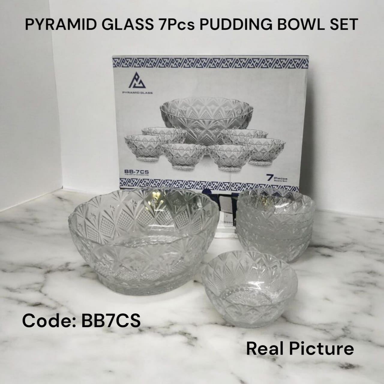Kig Pyramid 7pcs Pudding Bowl Set. – iDecorator
