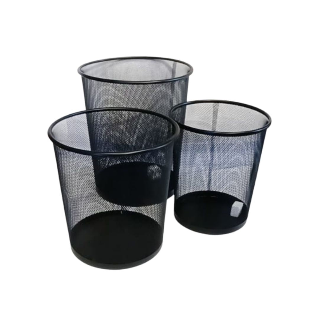 Stainless Steel Office Mesh Dustbin – iDecorator